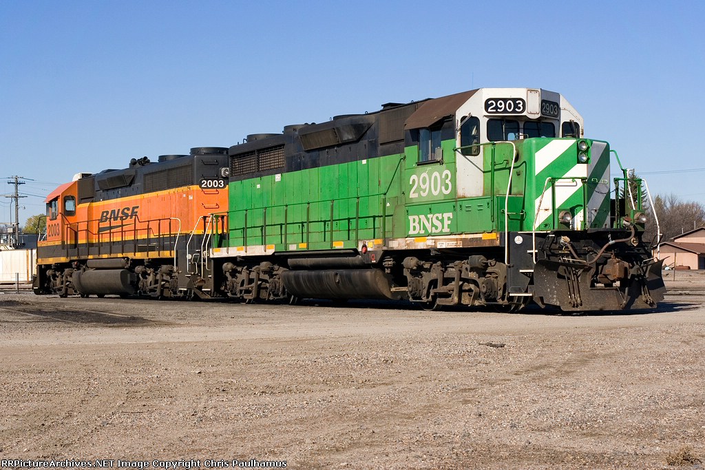 BNSF 2903 (Striped Whiteface!)